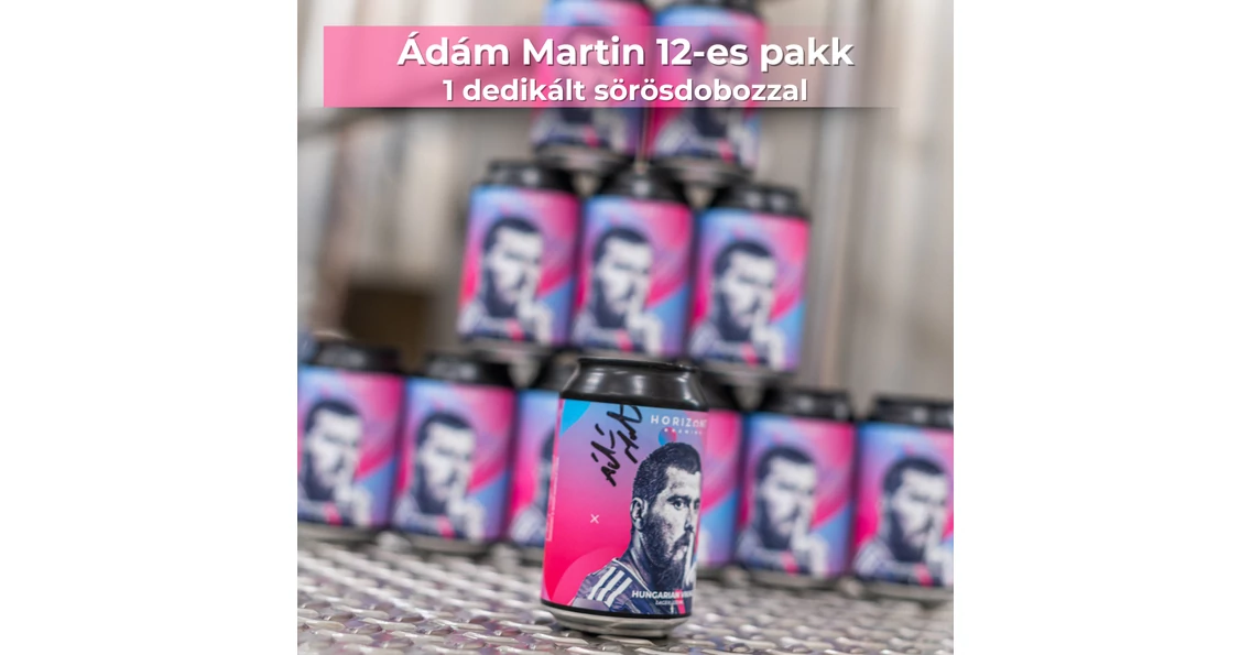 Ádám Martin / 12-es pakk, 1 dedikált sörösdobozzal - Horizont Brewing
